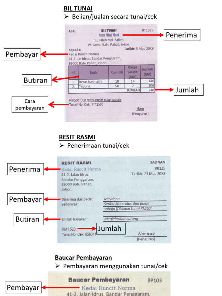 Nota Buku Tunai (Dokumen Seumber) | PDF