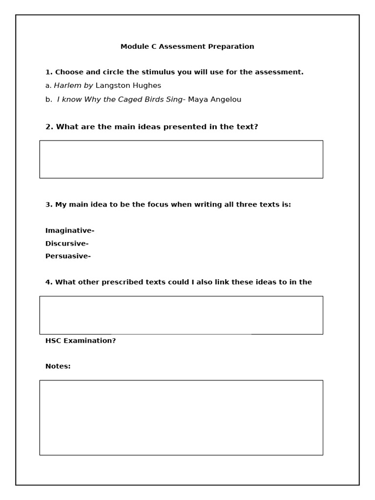 Module C Assessment Preparation-1 | PDF