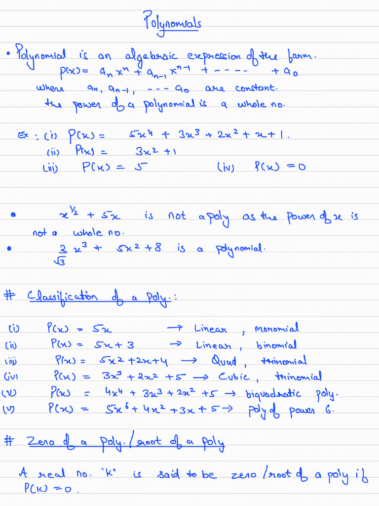 Polynomial | PDF