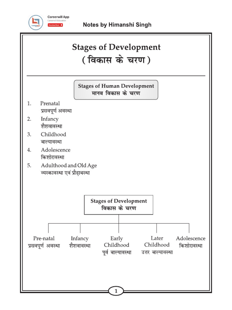 Stages of Development | PDF