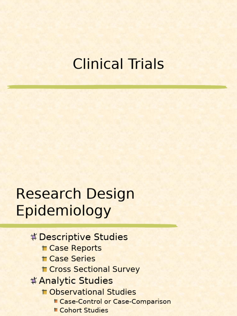 06 Introduction of Clinical Trial | PDF | Randomized Controlled Trial ...