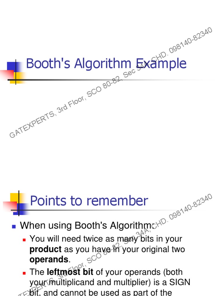 Booths Algorithm | PDF | Multiplication | Areas Of Computer Science