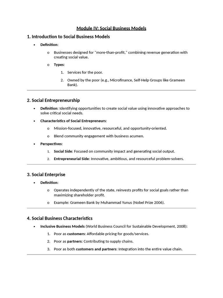 Social Business Models and Innovation Insights | PDF | Social ...