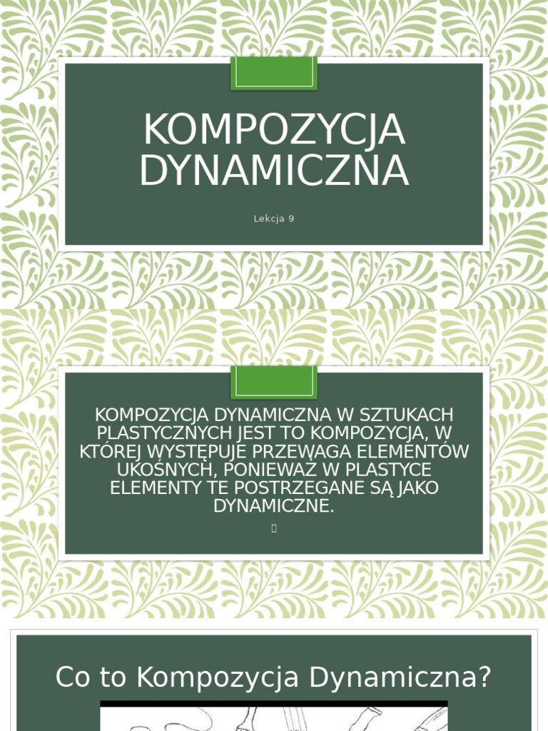 Kompozycja Dynamiczna | PDF