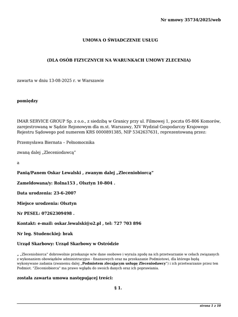 Strona 1 Z 10 | PDF