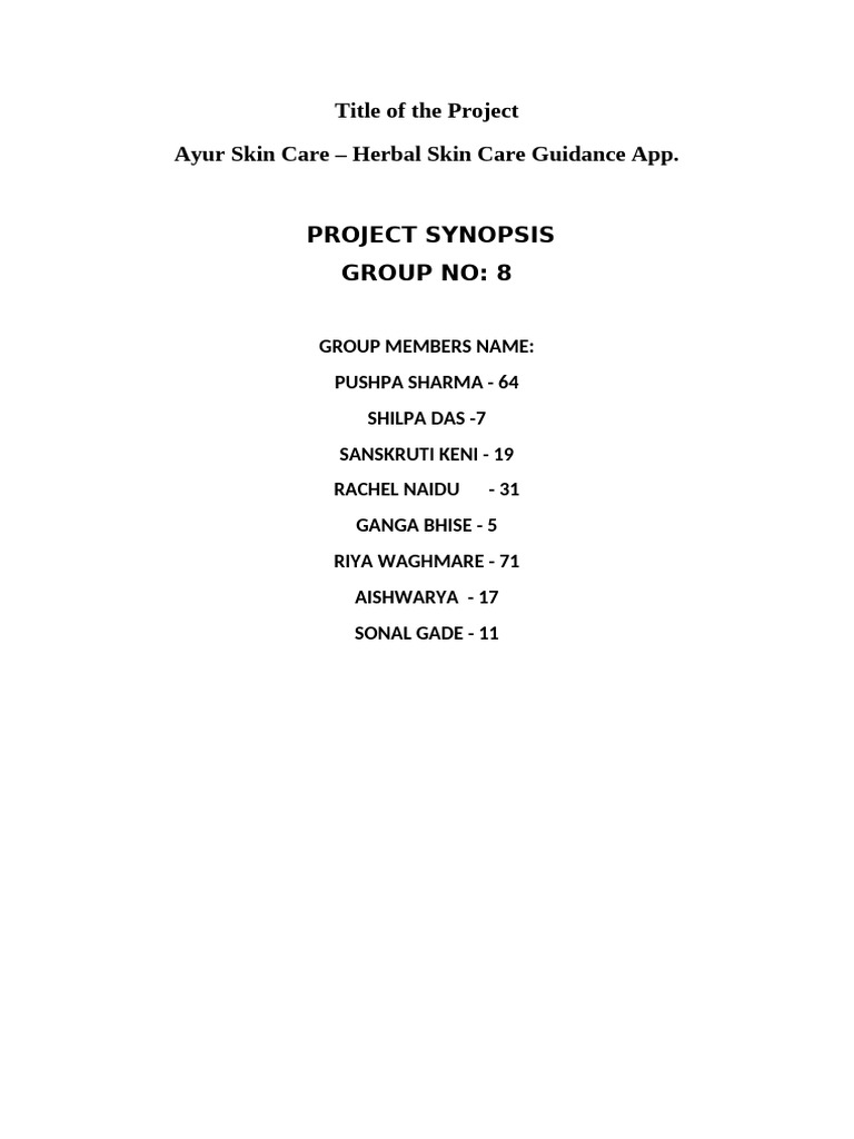 Ayurvedic Skin Care App Overview | PDF | Ayurveda | Skin Care