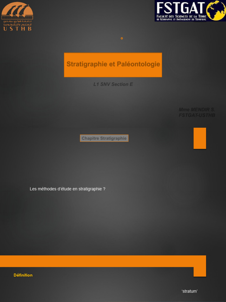 Introduction à la Stratigraphie et Paléontologie | PDF | Fossile ...