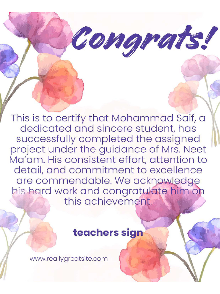 Saif Assignment 1 | PDF