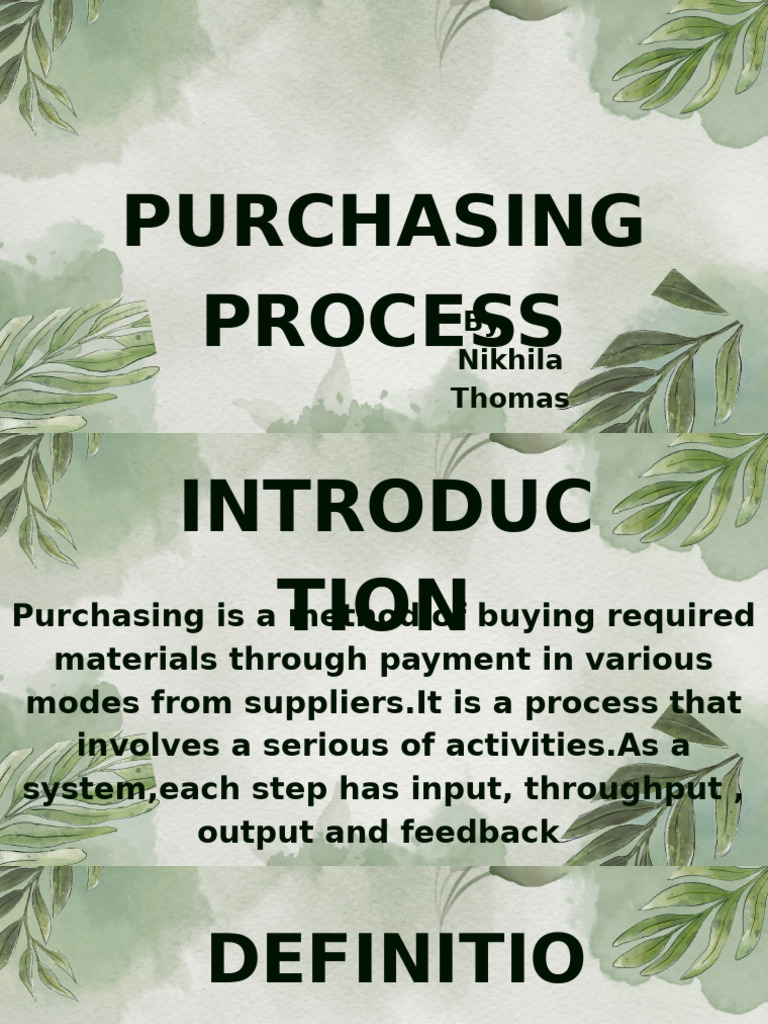 Purchasing Process - 20250601 - 161520 - 0000 | PDF | Procurement ...