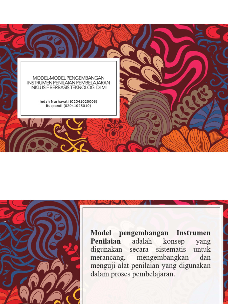 (Model Model Pengembangan Instrumen Penilaian Pembelajaran Inklusif ...