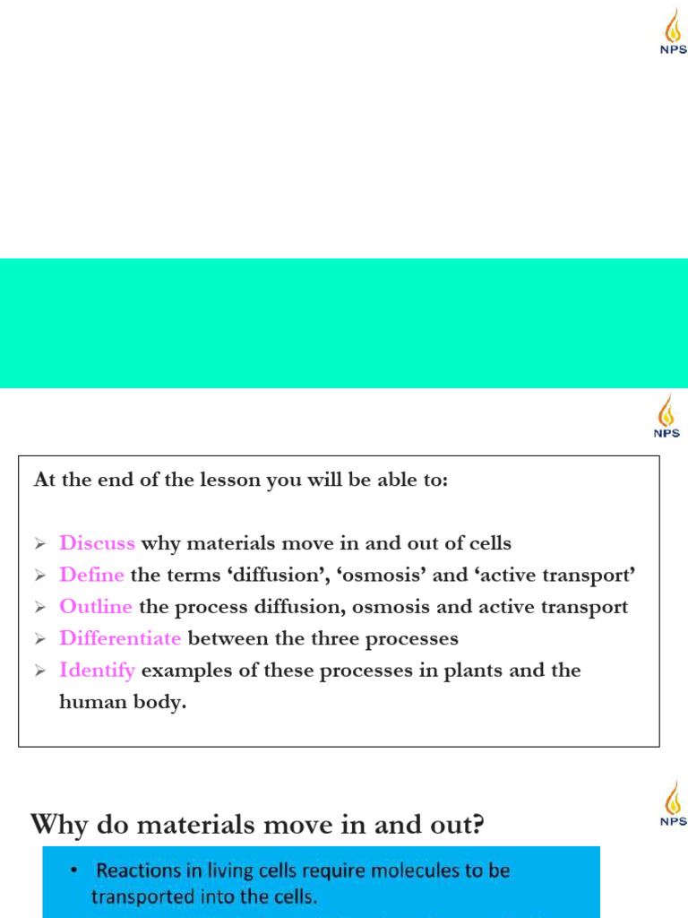 Movement 20 of 20 Substances | PDF | Osmosis | Diffusion