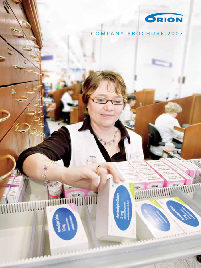 Orion Company Brochure 2007 | PDF | Pharmaceutical Industry | Pharmacy