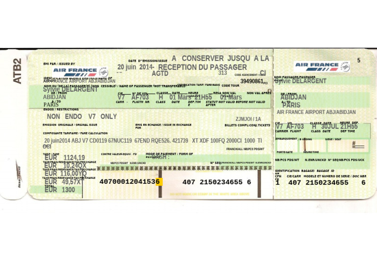 Passenger Ticket and Baggage Receipt | PDF | Public Transport | Transport