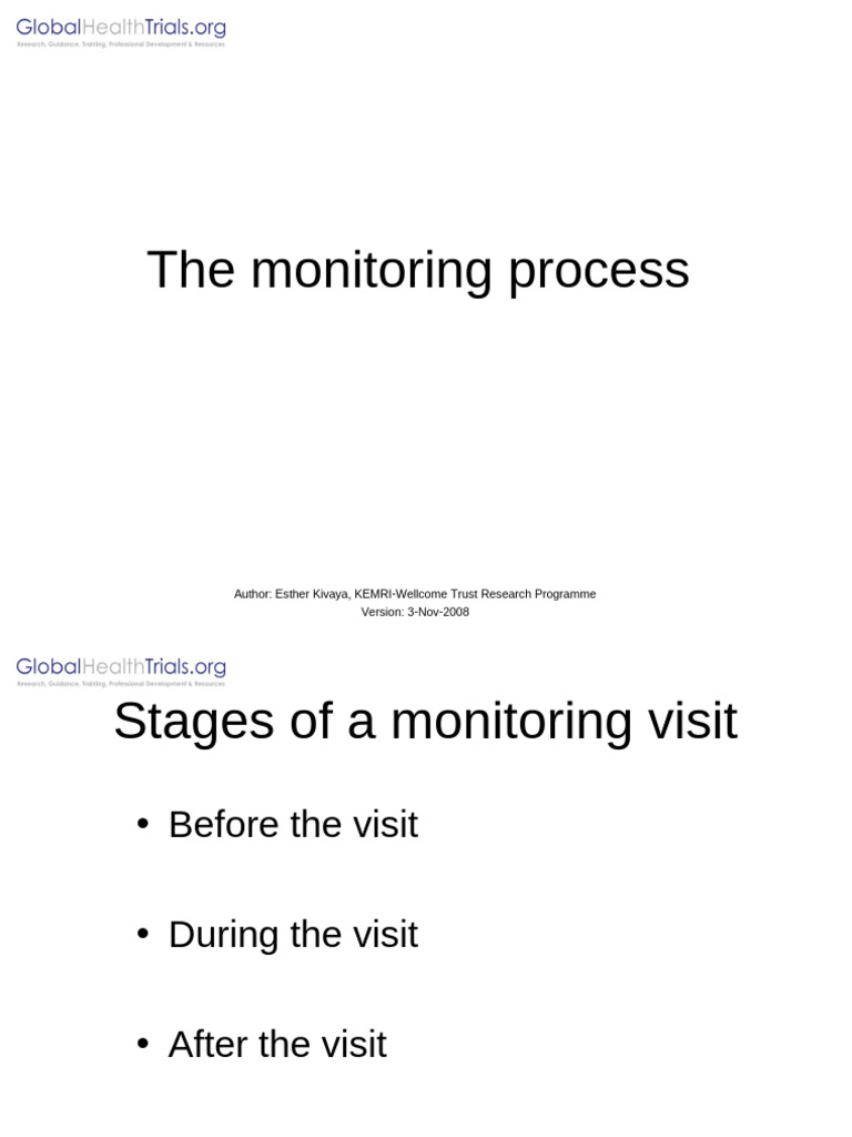 The Monitoring Process GHT | PDF | Clinical Trial | Medicine