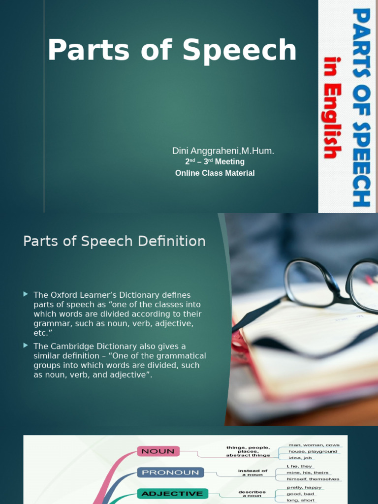 2nd Meeting Parts - of - Speech | PDF | Adverb | Part Of Speech