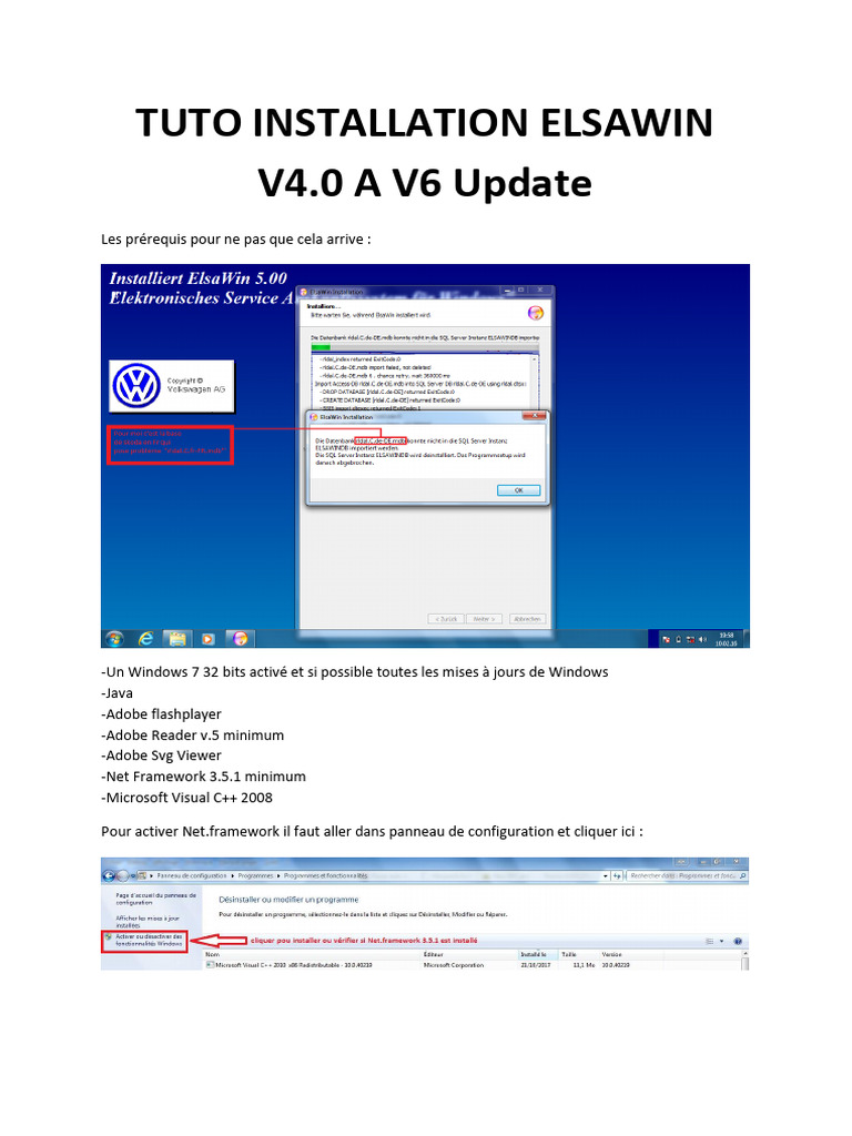Installation d'ElsaWin 6.0 Guide Complet | PDF | Informatique | Génie ...