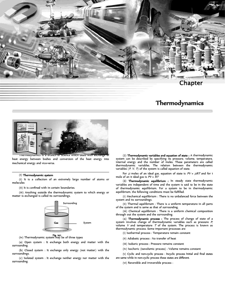 Chapter 14 Thermodynamics | PDF | Thermodynamics | Heat