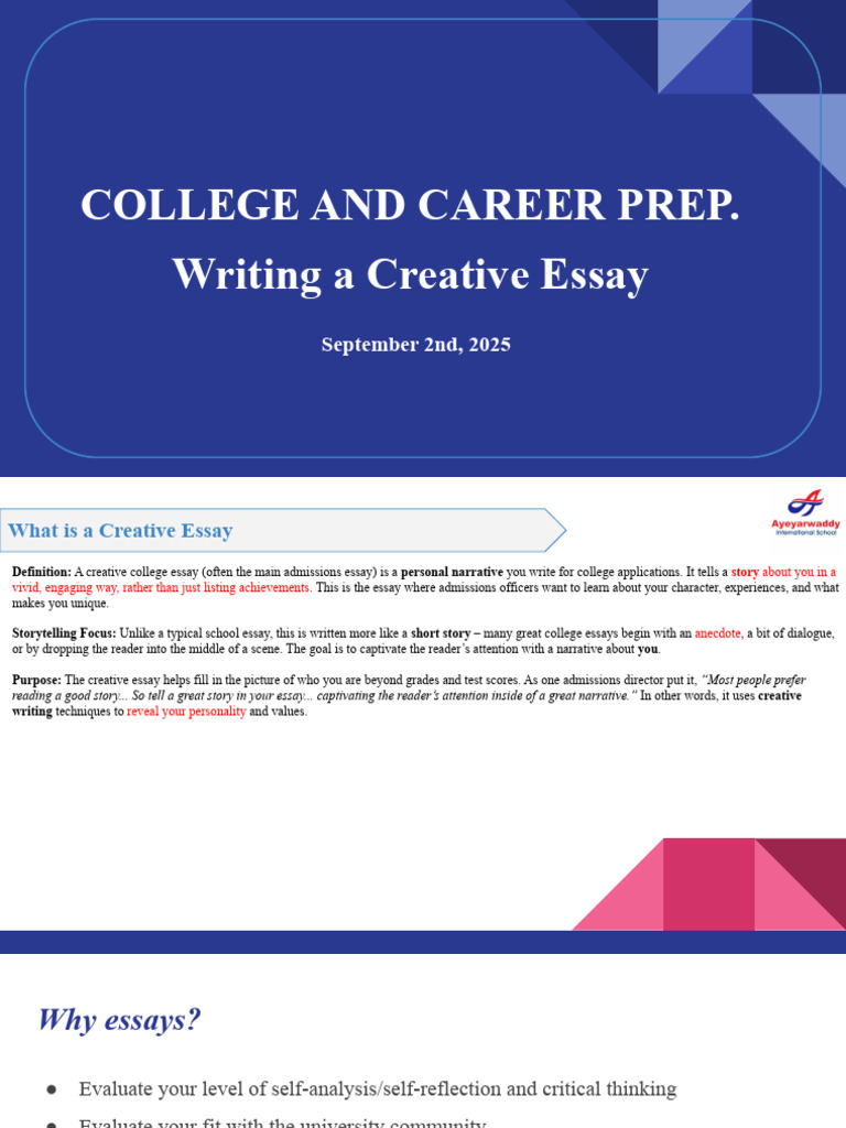 Crafting a Compelling Creative Essay | PDF | Essays | Narrative