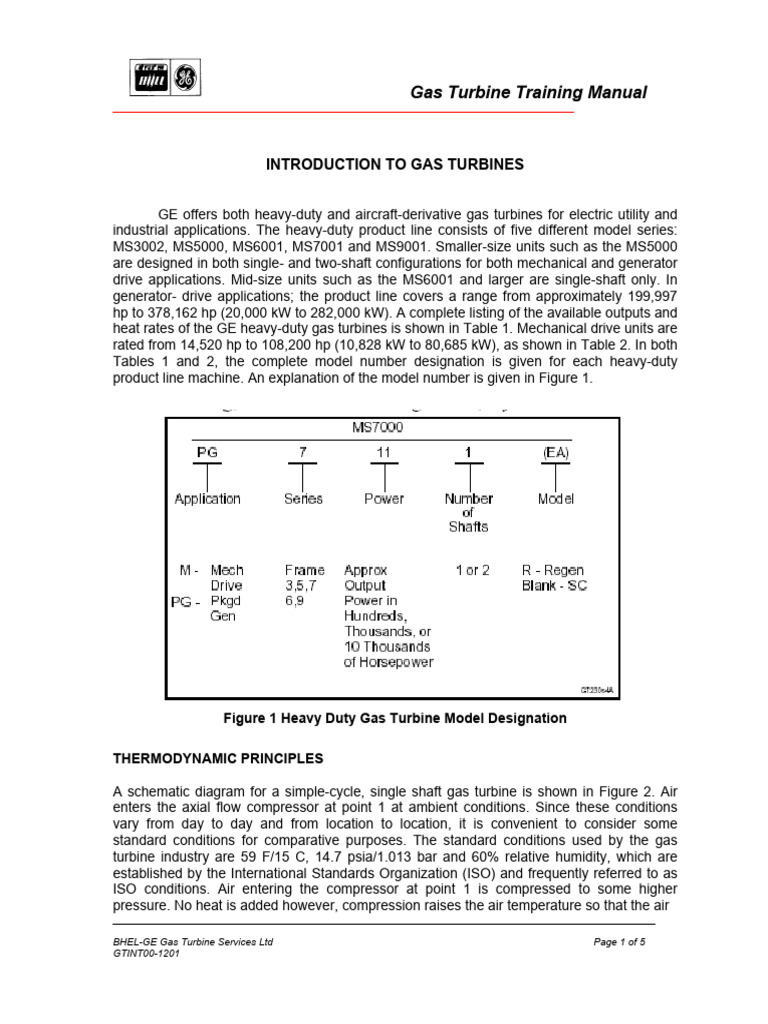 Introduction To Gas Turbines | PDF | Turbine | Gas Turbine