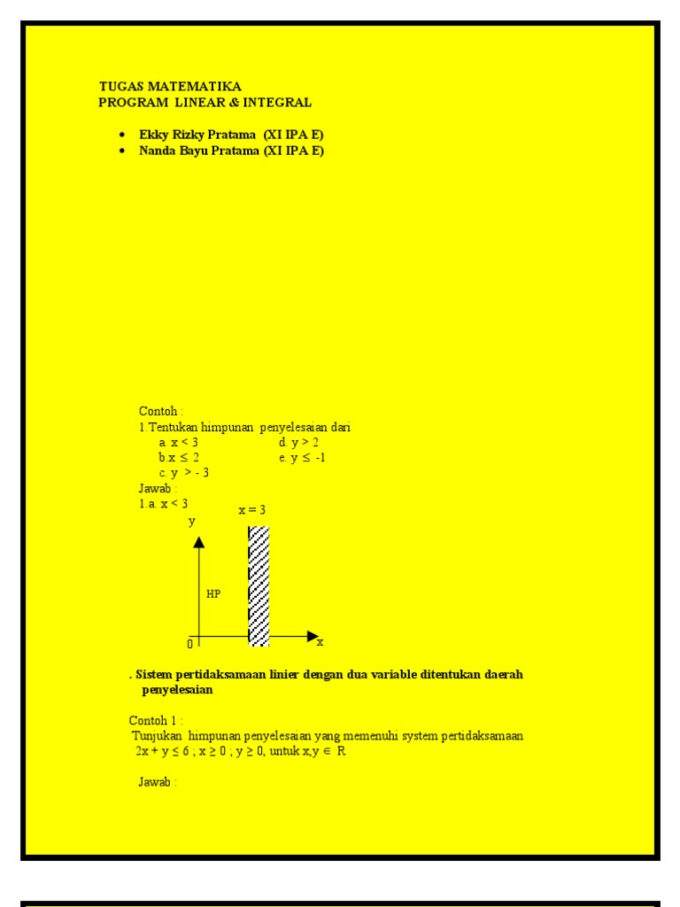 Rumus Matematika Program Linear | PDF | Metode & Bahan Ajar | Komputer