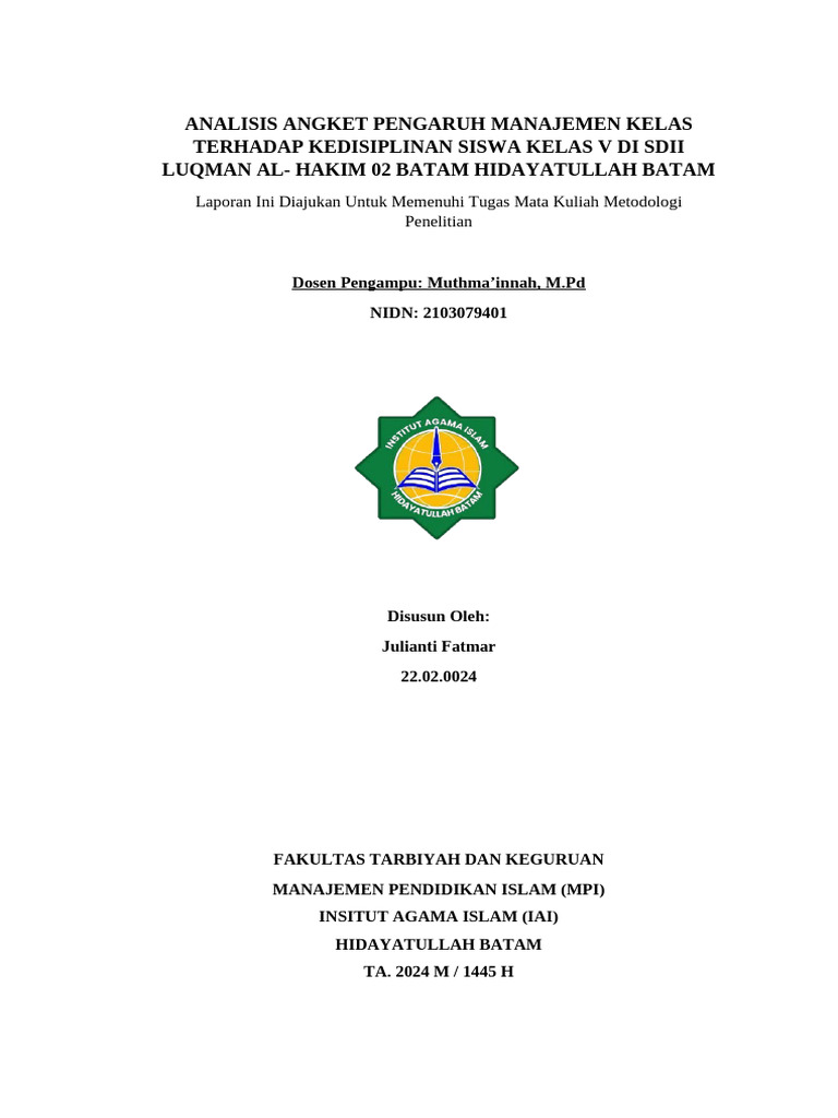 Mini Riset Angket | PDF