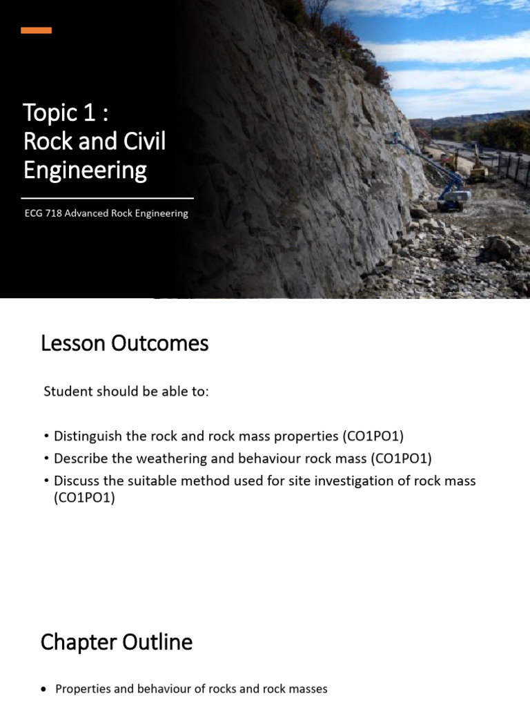 Topic 1 Rock and Civil Engineering | PDF | Lidar | Geophysics