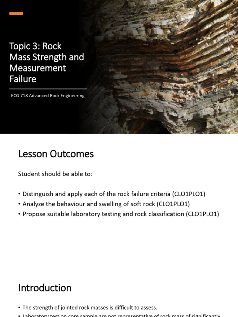 Rock Mass Strength and Failure Criteria | PDF | Fracture | Fracture ...
