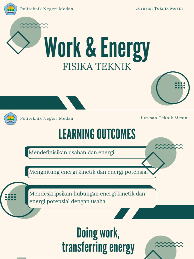 Pertemuan 4 Work & Energy | PDF