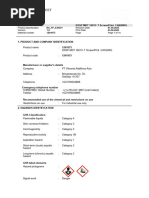 Relton New Rapid Tap SDS Summary | PDF | Dangerous Goods | Toxicity