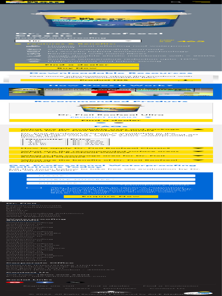 Dr. Fixit Roofseal Classic For Roof Waterproofing | PDF | Building Engineering | Building Technology