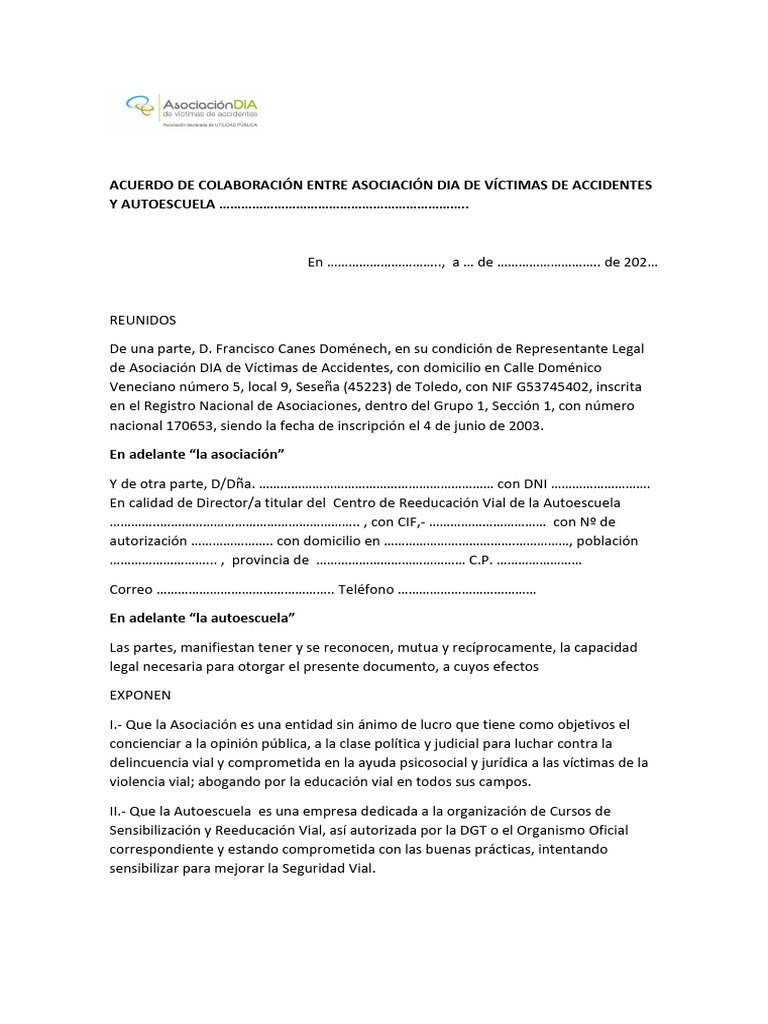 Modelo Acuerdo | PDF