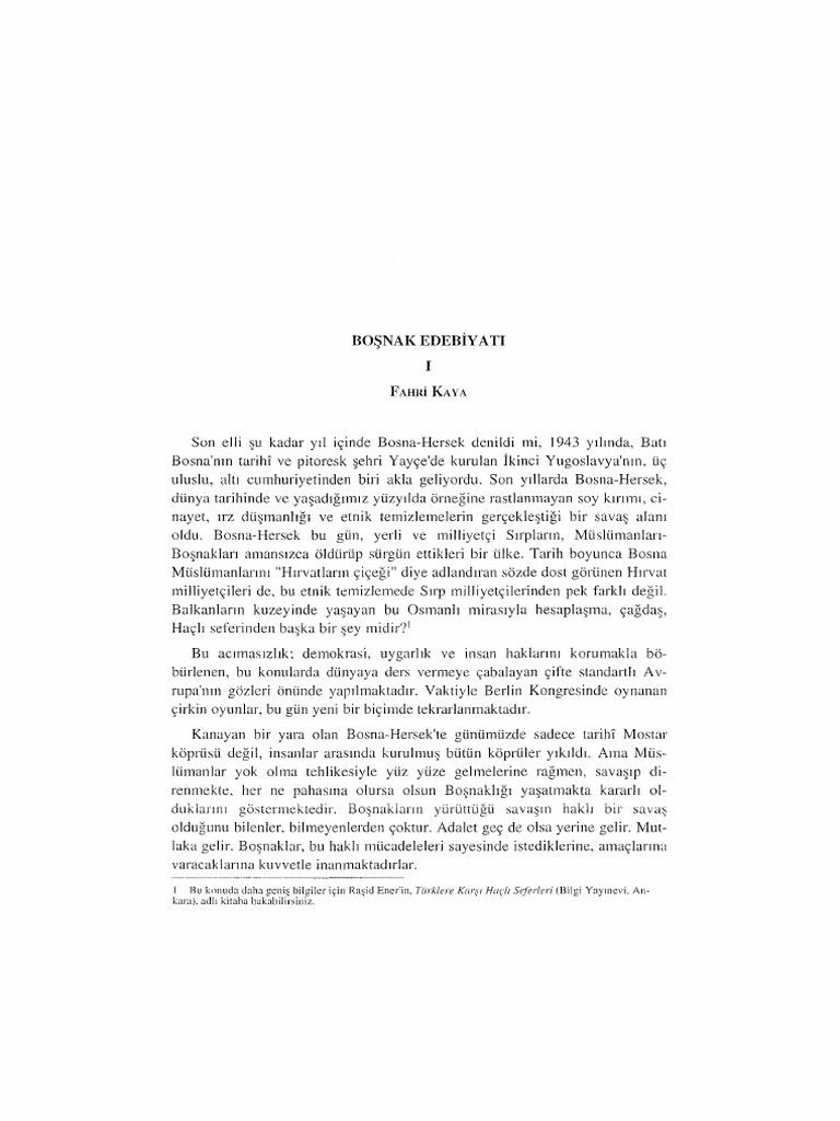 Boşnak Edebiyatı (#154959) - 136367 | PDF