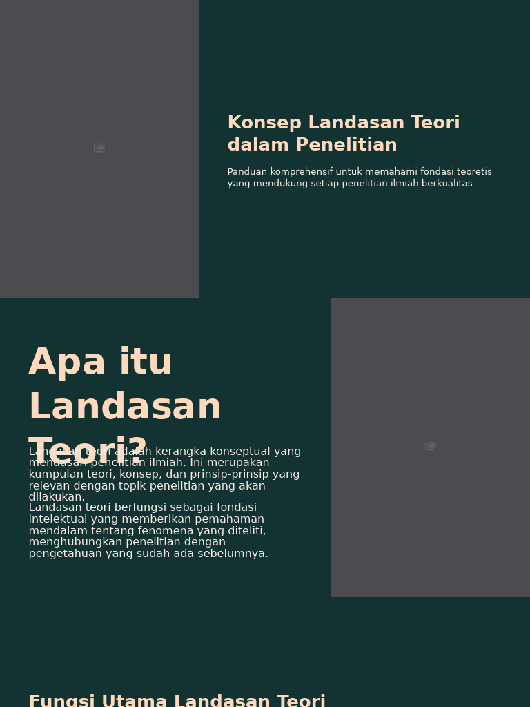 Konsep Landasan Teori Dalam Penelitian | PDF