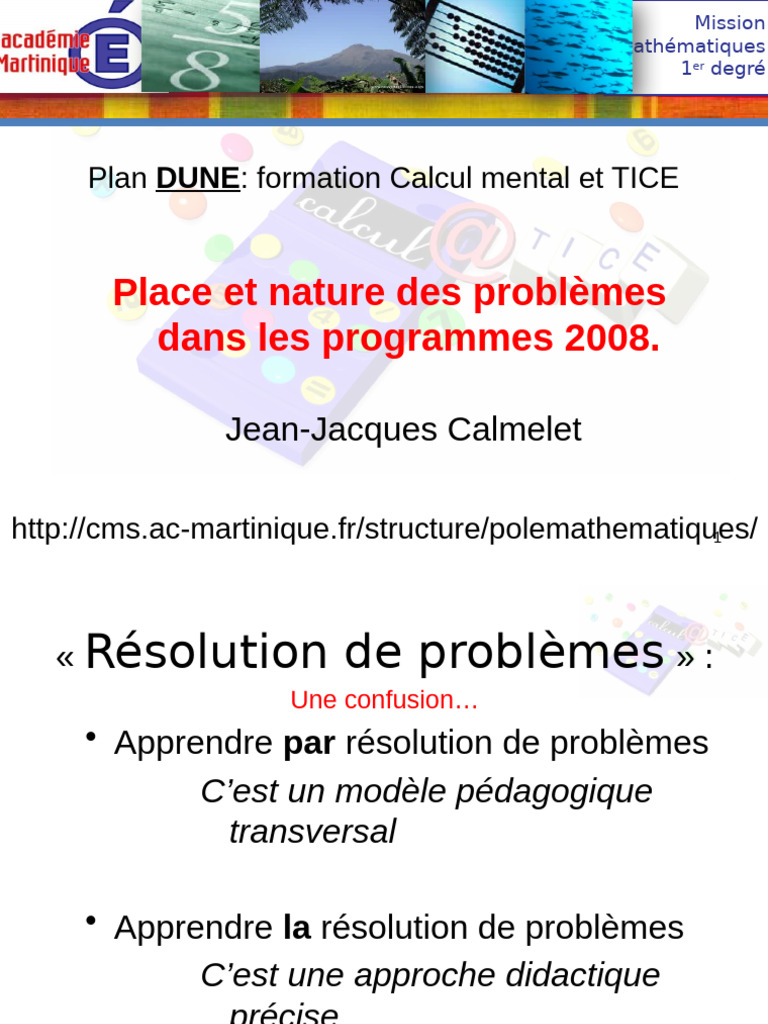 Résolution de problèmes en mathématiques | PDF | Pédagogie | Mathématiques