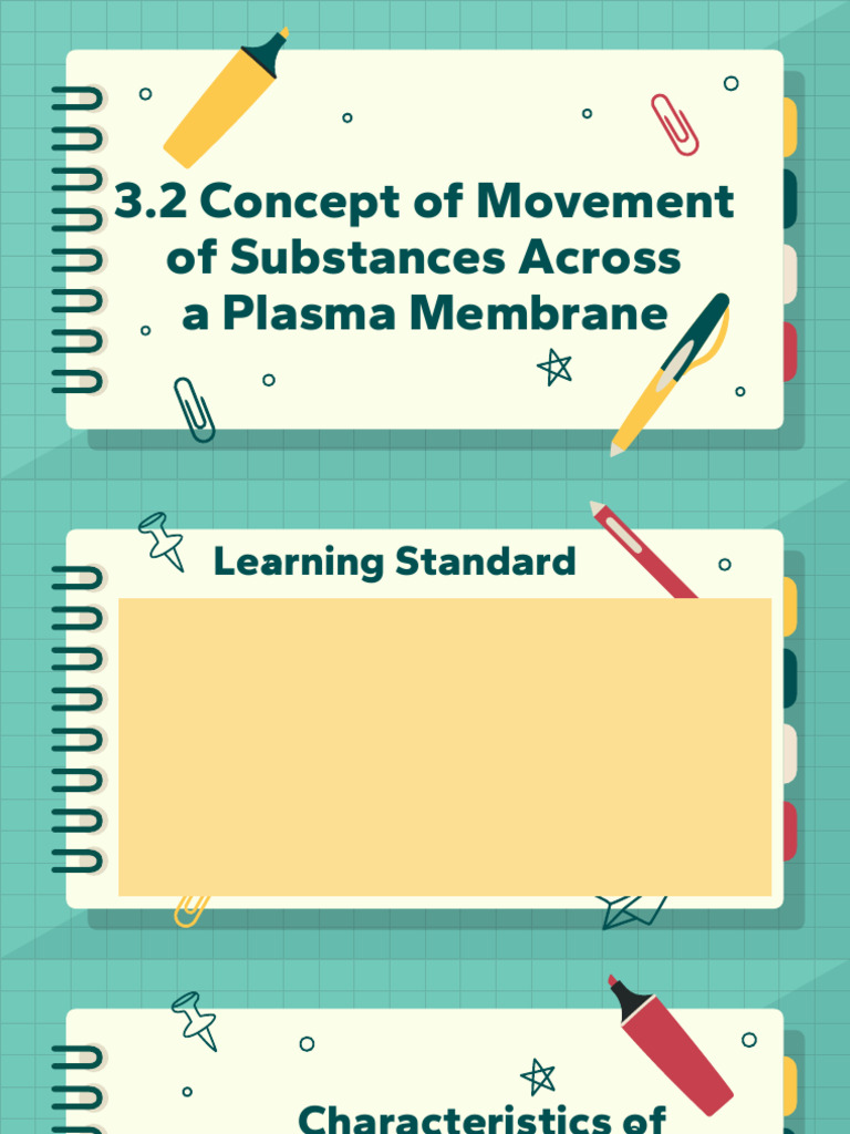 Movement of Substances Across Membranes | PDF | Cell Membrane | Lipid ...
