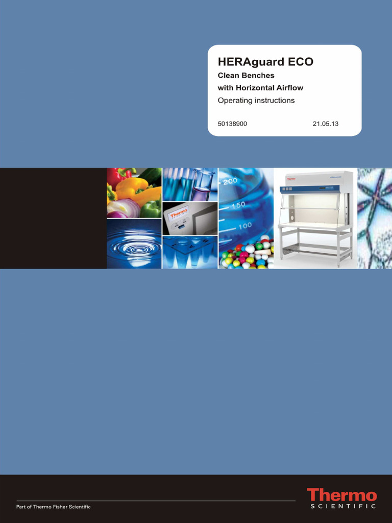 Heraguard ECO Clean Bench Manual | PDF | Ultraviolet | Power Supply