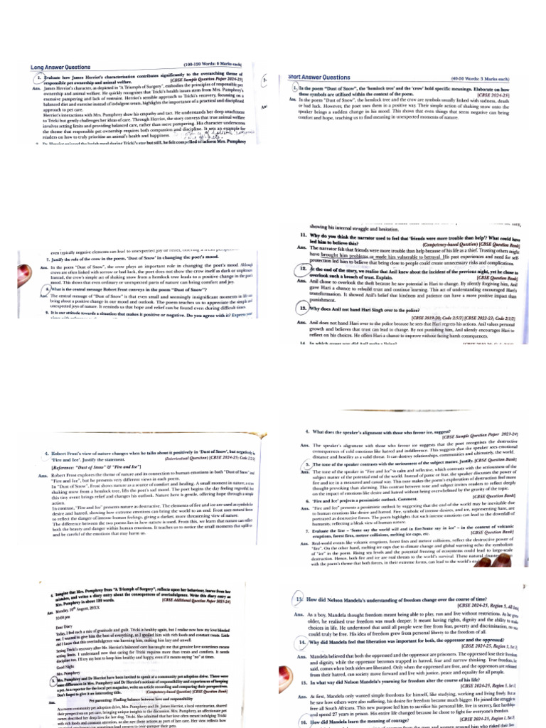 All Important Questions For Set 1 Including (CH 2 P-1&2 L1&2) PDF | PDF