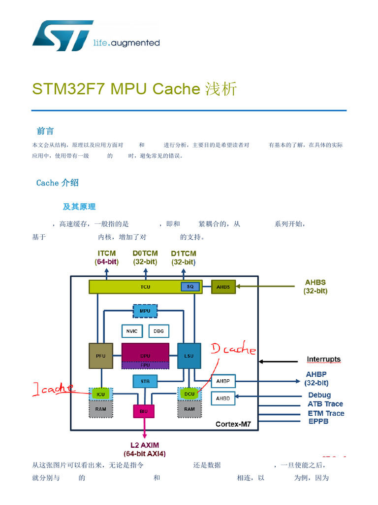 Stm32f7 Mpu Cache浅析 | PDF