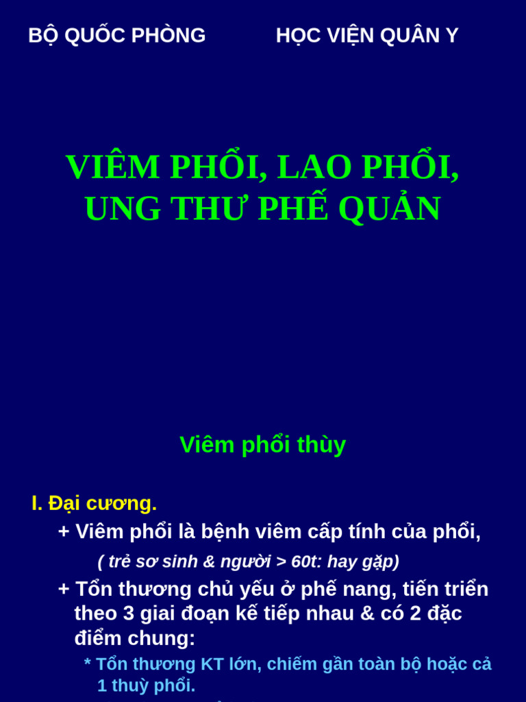 Viem, lao Ung thu Phoi | PDF