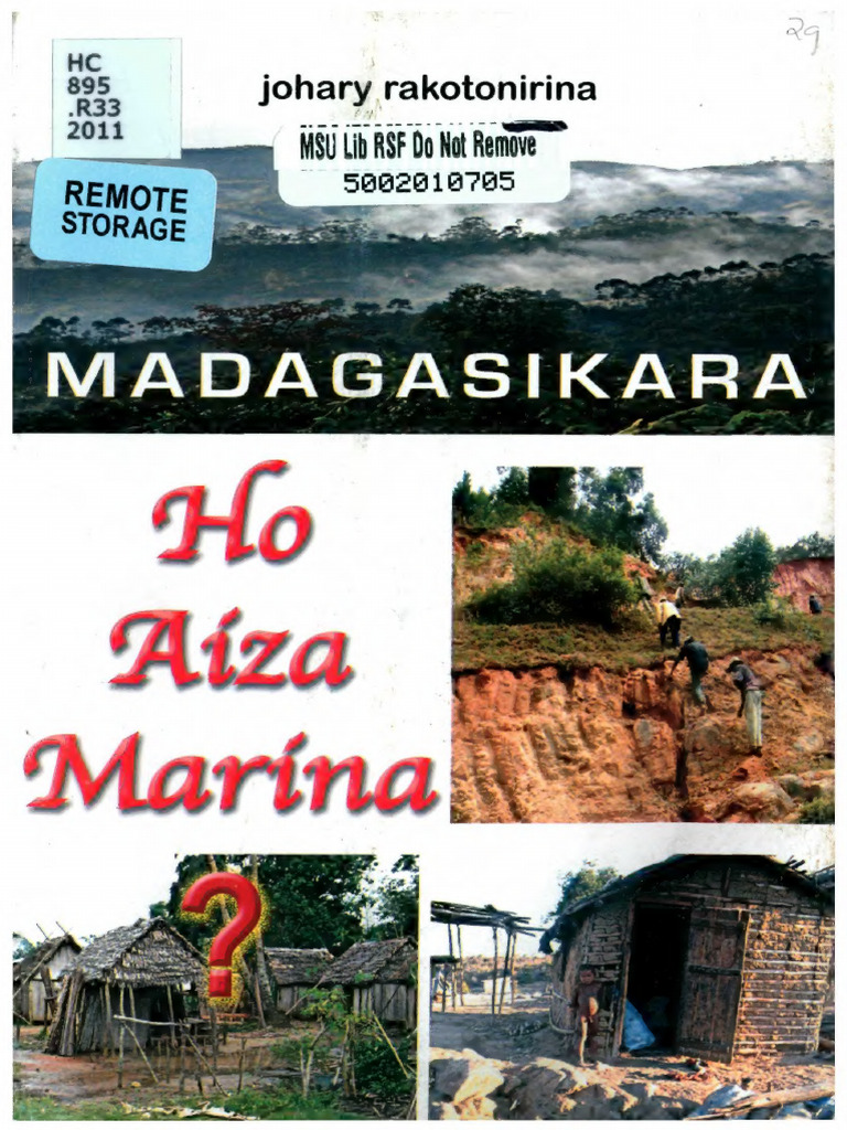 Madagasikara Ho Aiza Marina Topy Maso Sy Dindonny 50 Taona Nahaleovantena (Johary Rakotonirina ...