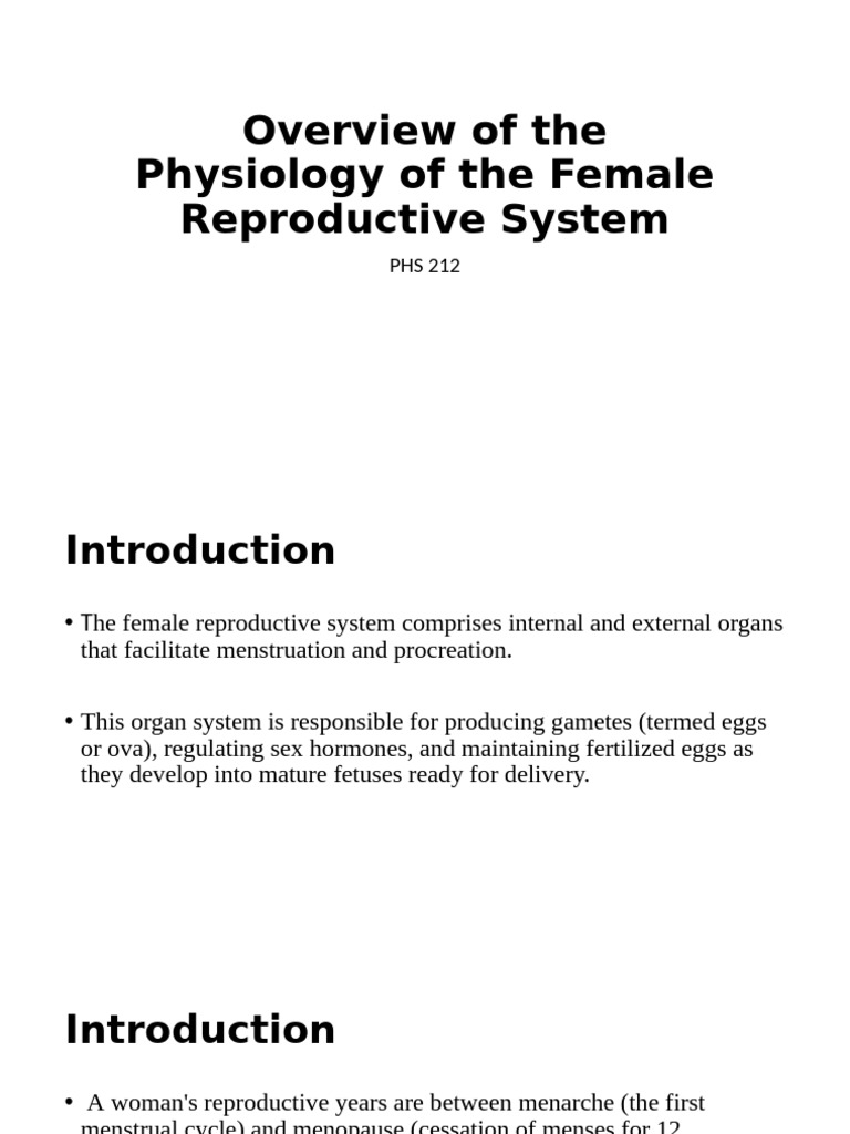 Female Reproductive Physiology | PDF | Luteinizing Hormone | Menstrual ...