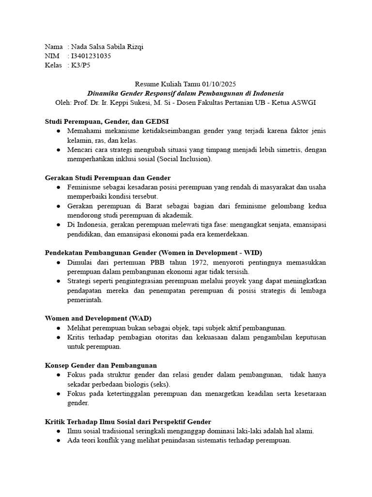 I3401231035_Nada Salsa Sabila _Resume Kuliah Tamu GDP | PDF