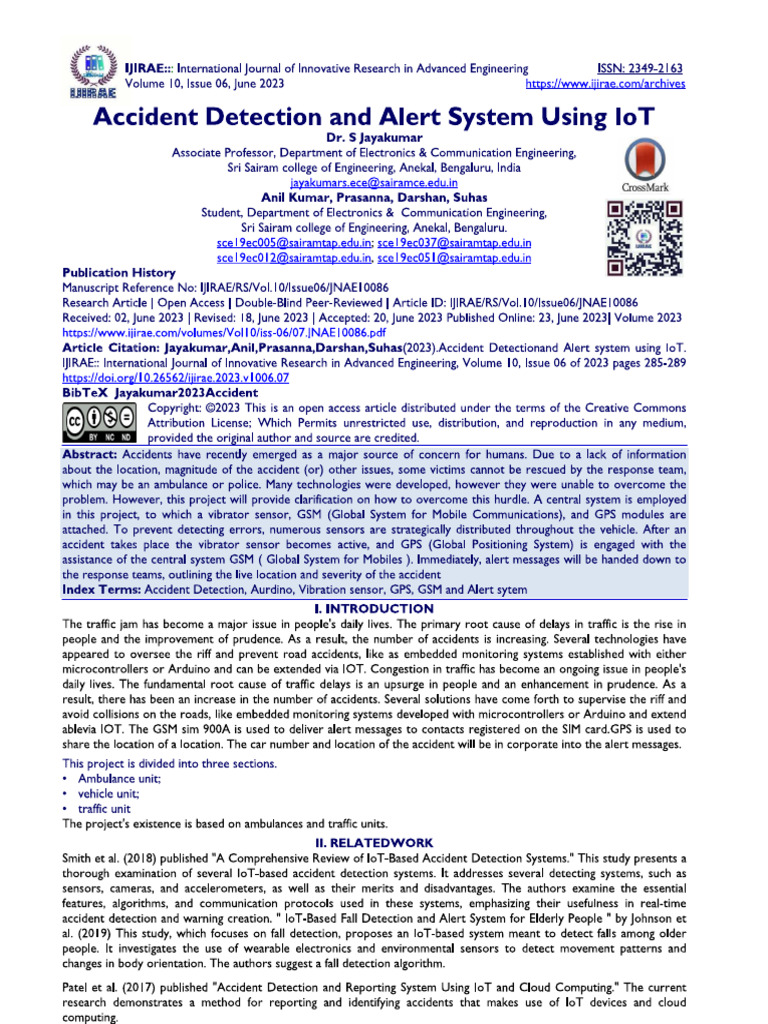 Accident Detection | PDF