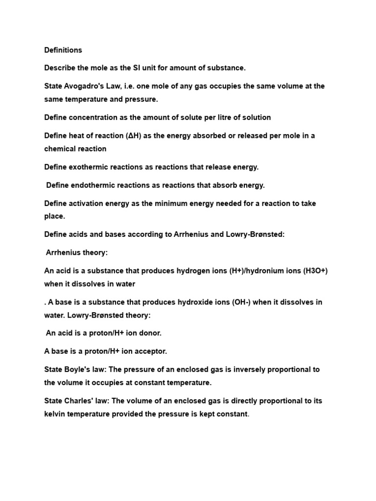 Physical Science Definition | PDF