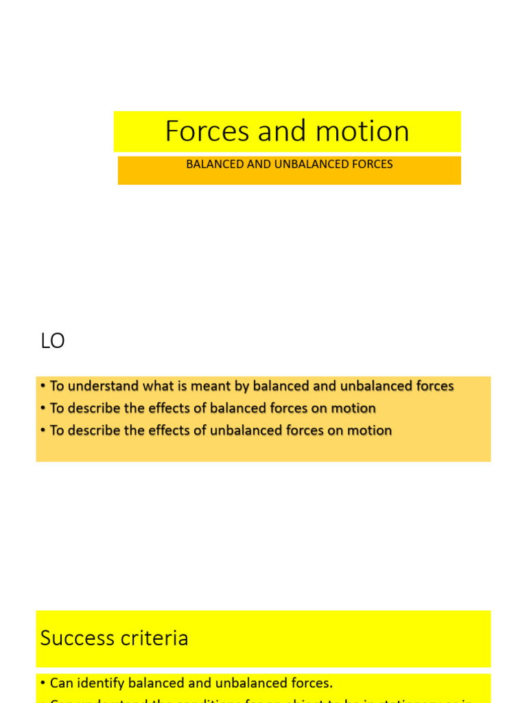 Understanding Forces in Motion | PDF