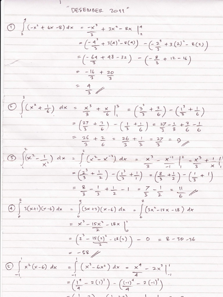 Calculus Integration Techniques Guide | PDF | Teaching Methods & Materials