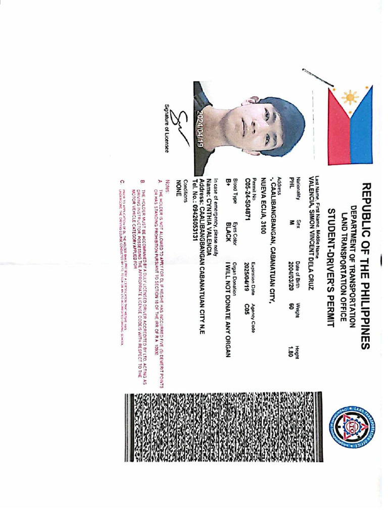 Student's Permit - Simon | PDF