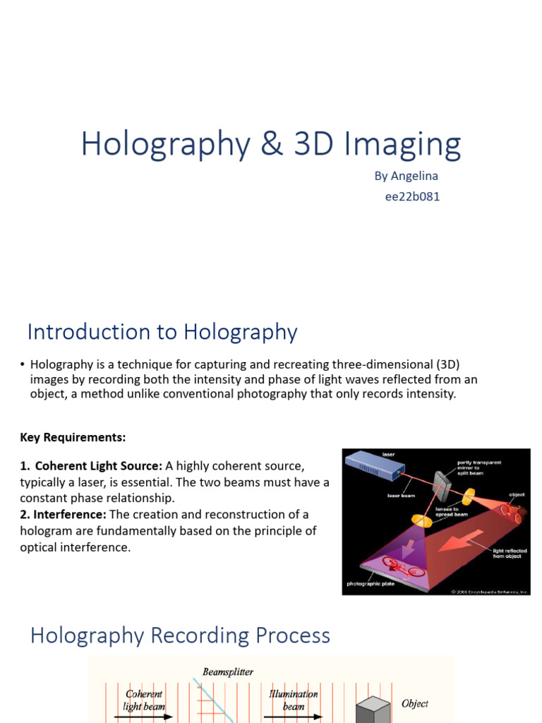 Holography Techniques and Applications | PDF