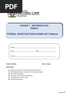 Grade 6 Numeric Patterns Guide | PDF | Numbers | Mathematics