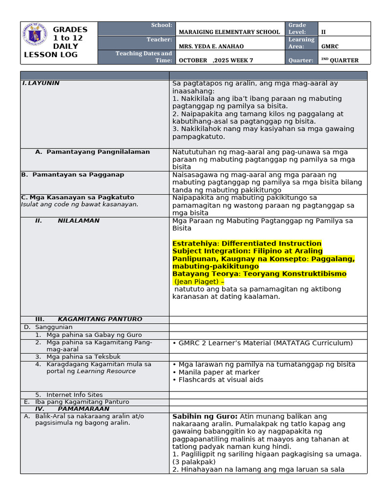 DLP GMRC 2 Final | PDF